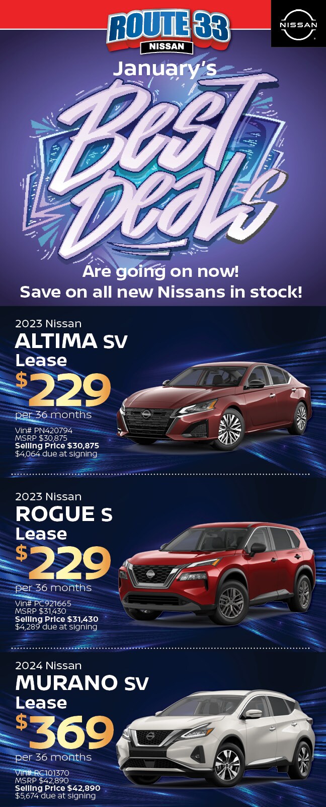 Route 33 New Nissan Specials | Route 33 Nissan