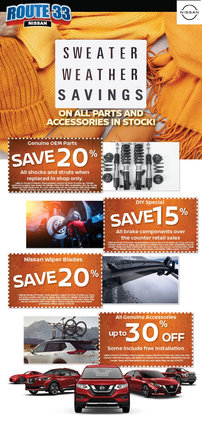 Route 33 Nissan Parts Specials | Route 33 Nissan