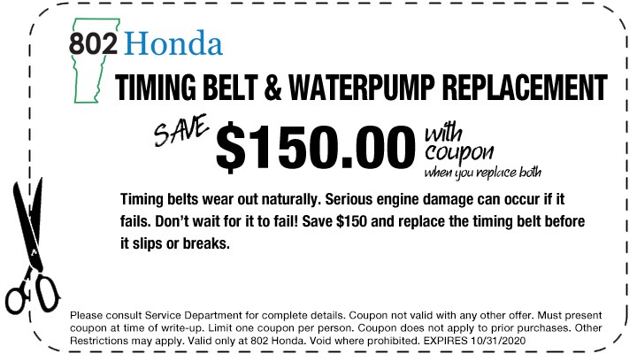 Honda Service and Parts Coupons | 802 Honda