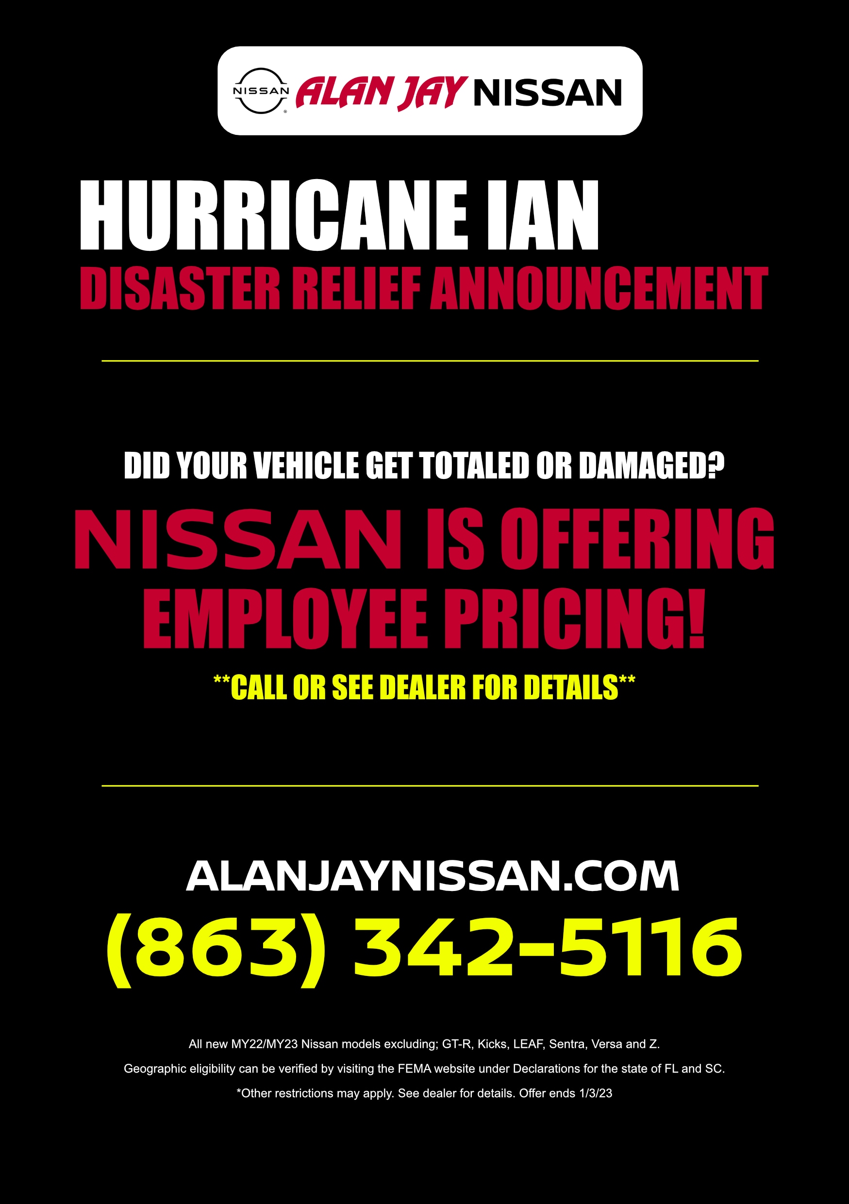 Disaster Relief | Alan Jay Nissan