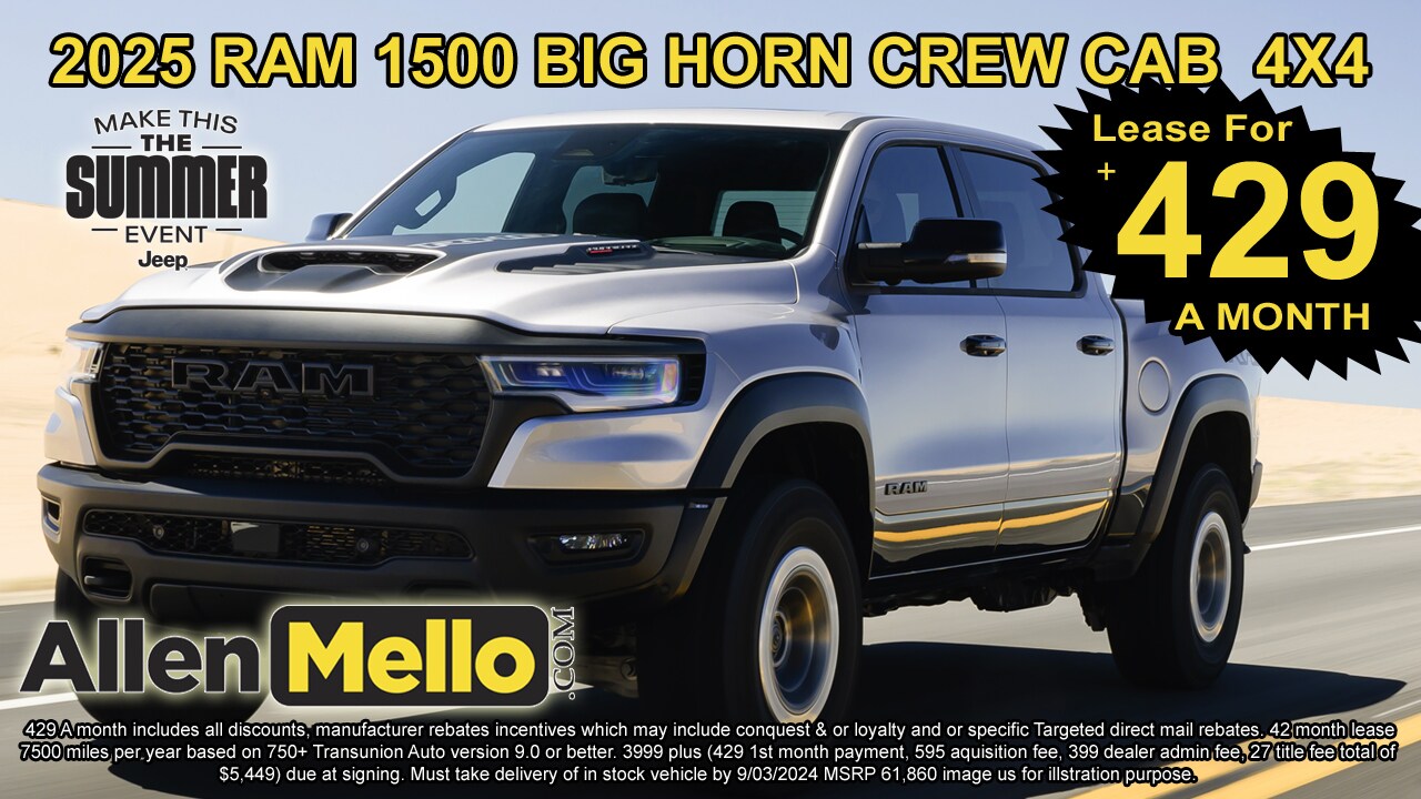 New Vehicle Specials | Allen Mello Chrysler Jeep Dodge Ram