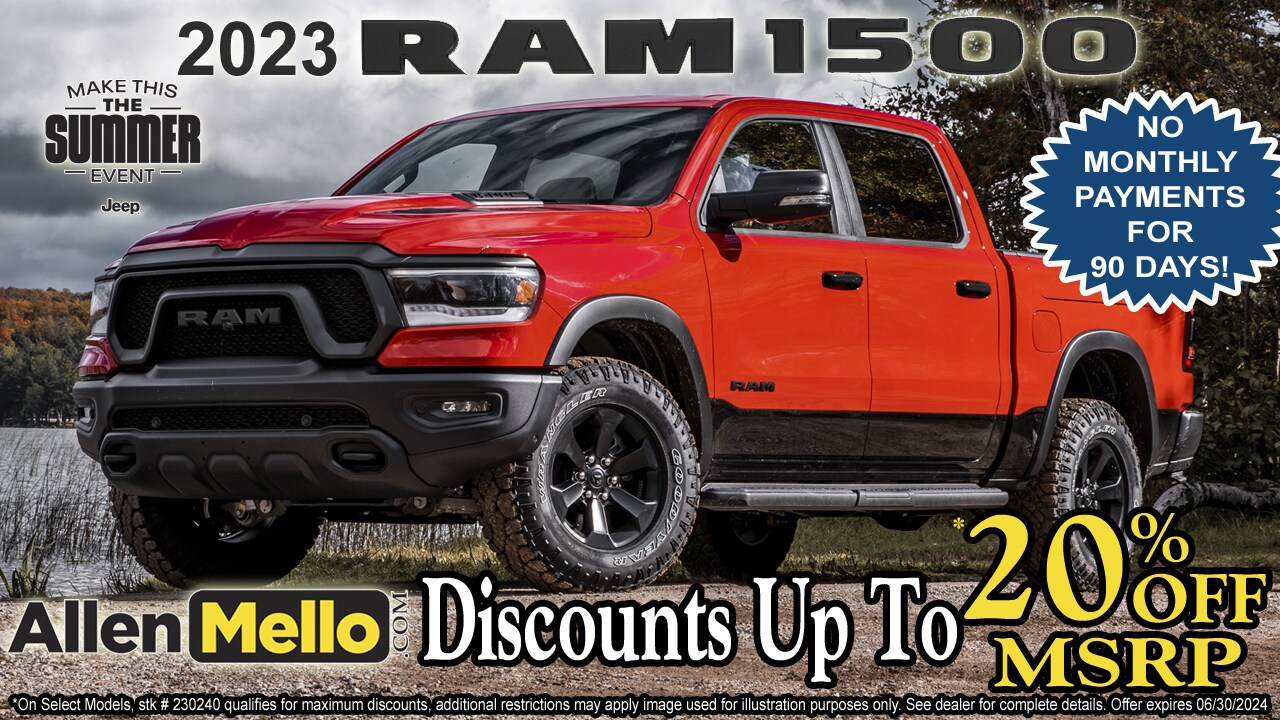 New Vehicle Specials | Allen Mello Chrysler Jeep Dodge Ram