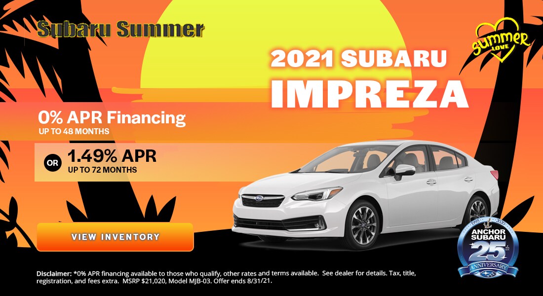 Monthly Subaru Specials | Anchor Subaru
