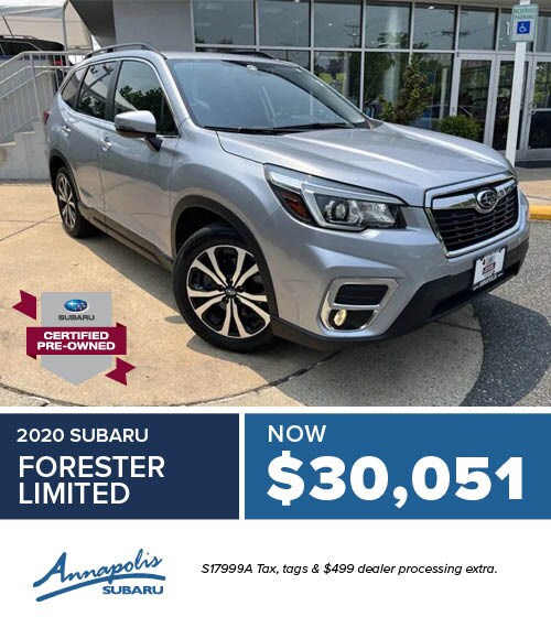 Certified Pre-Owned Specials | Annapolis Subaru