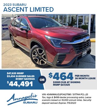 New Subaru Specials | Annapolis Subaru