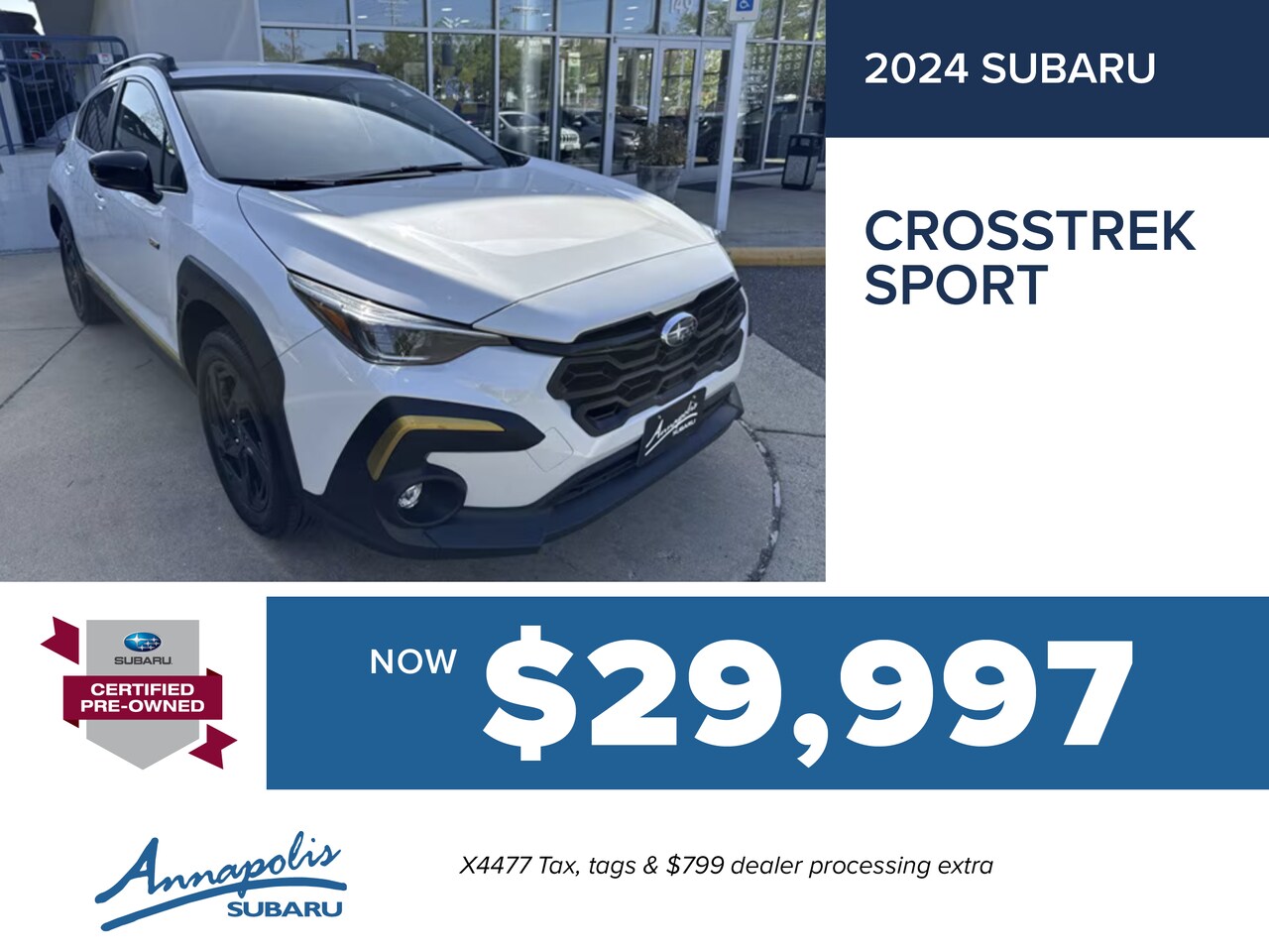 Certified Pre-Owned Specials | Annapolis Subaru