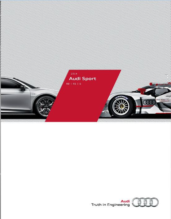 View or Download 2014 Audi Brochure - 2014 Audi Model Lineup