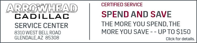 Car Service Coupons in GLENDALE AZ | CADILLAC Dealership