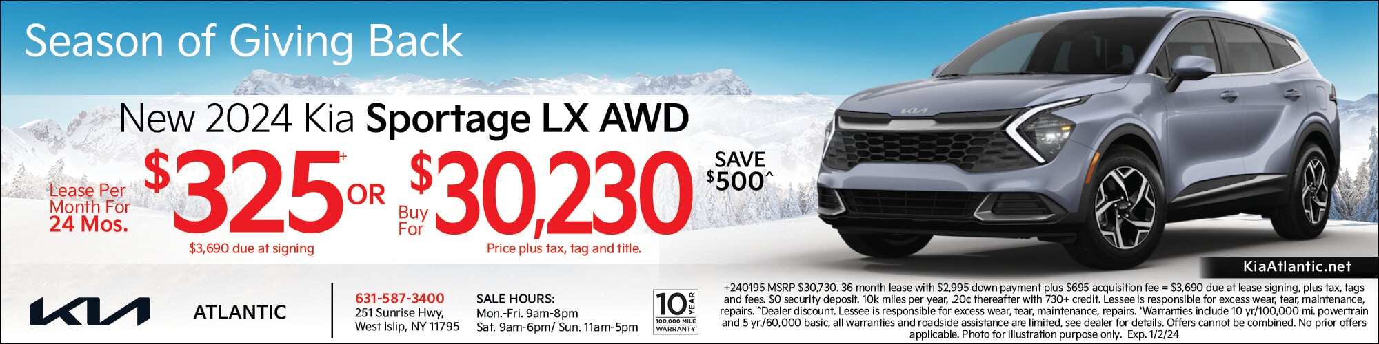 New Vehicle Specials | Atlantic Kia