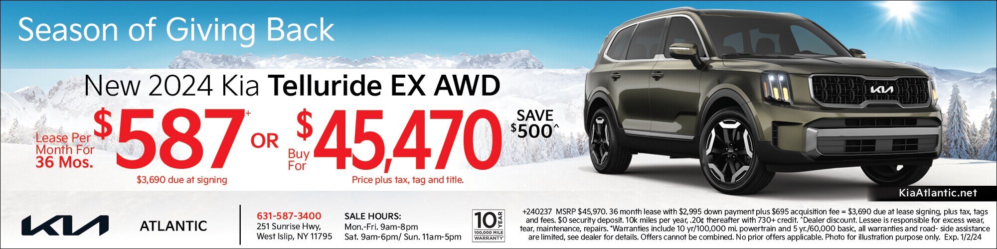 New Vehicle Specials | Atlantic Kia