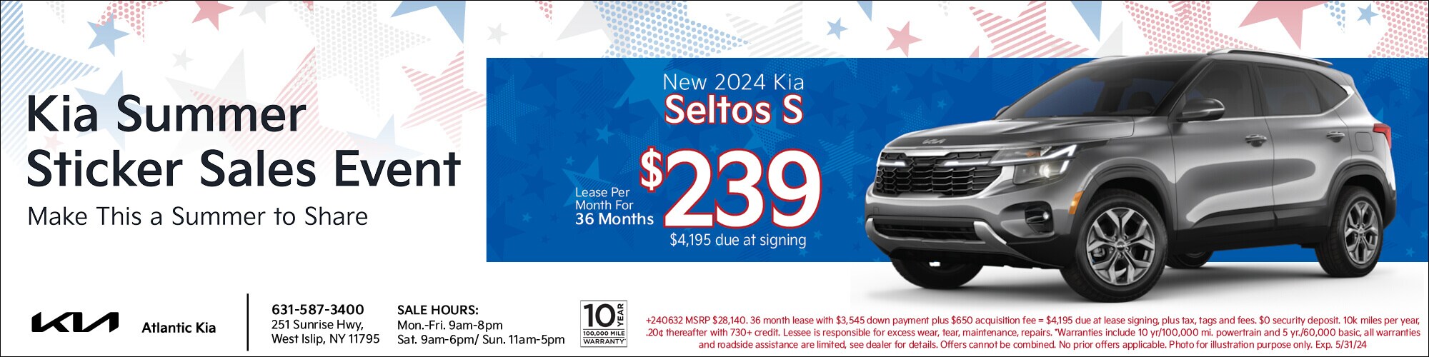 New Vehicle Specials | Atlantic Kia