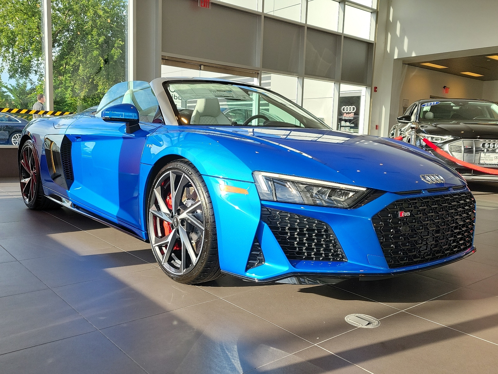Audi R8 Convertible Blue