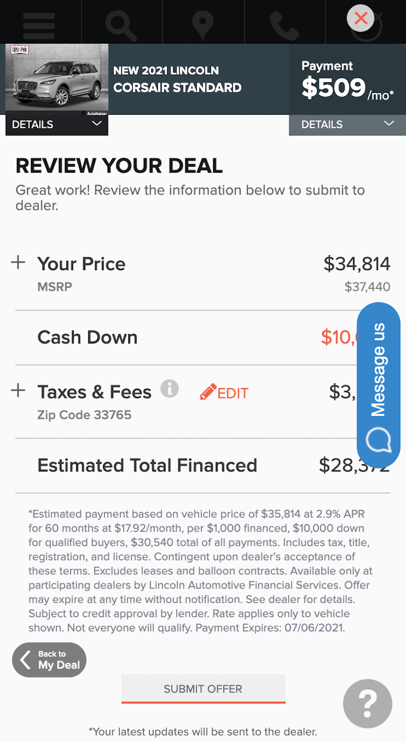 Buy Your Car Online | AutoNation Lincoln Clearwater