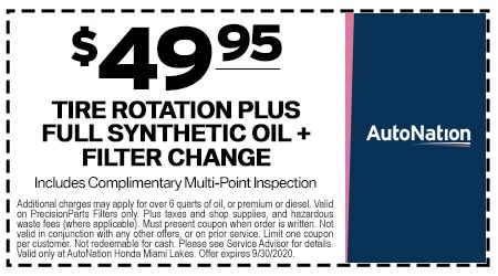 Honda Service Coupons in Miami | AutoNation Honda Miami Lakes