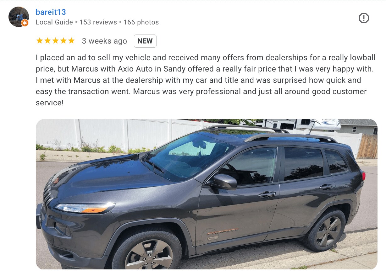 Value Your Trade Online - Axio Auto