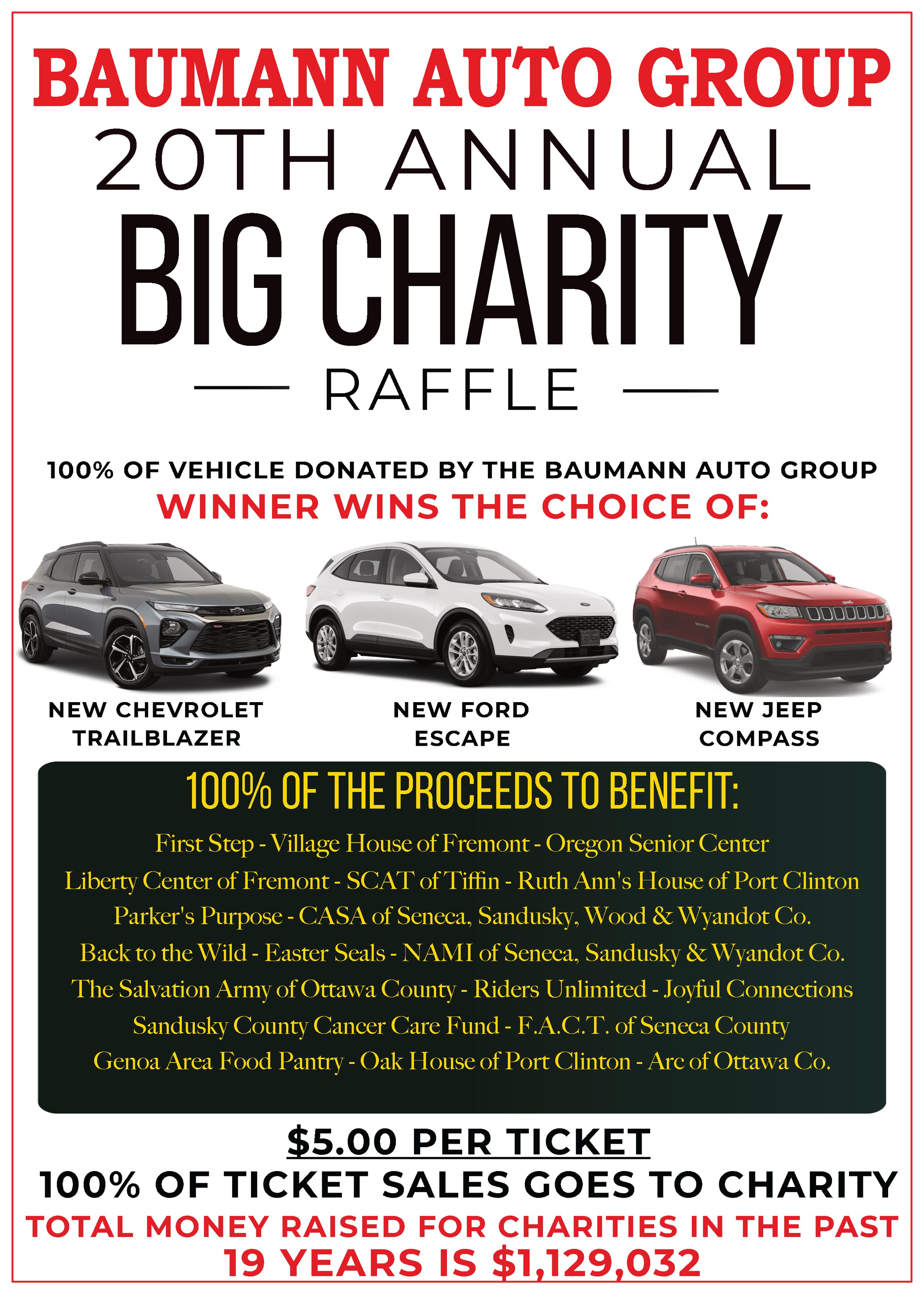 Big Charity Raffle | Baumann Auto Center