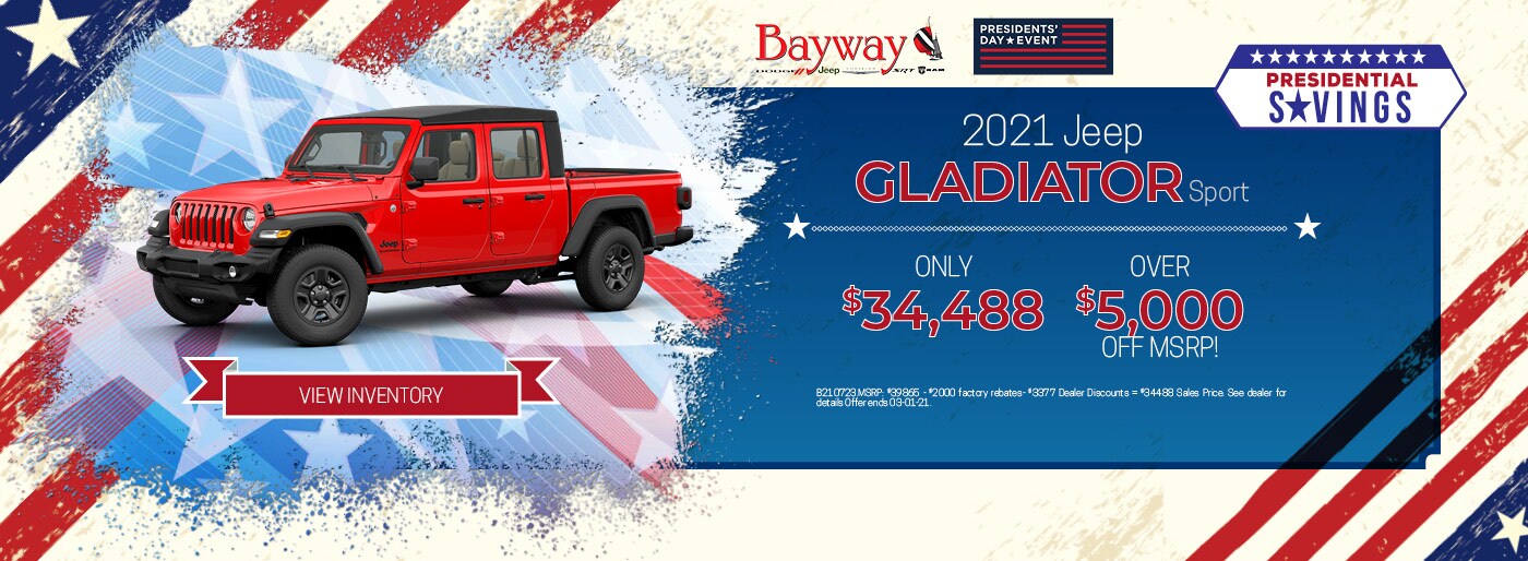 Find a New Vehicle at Bayway CDJR | Pasadena Car Dealerships