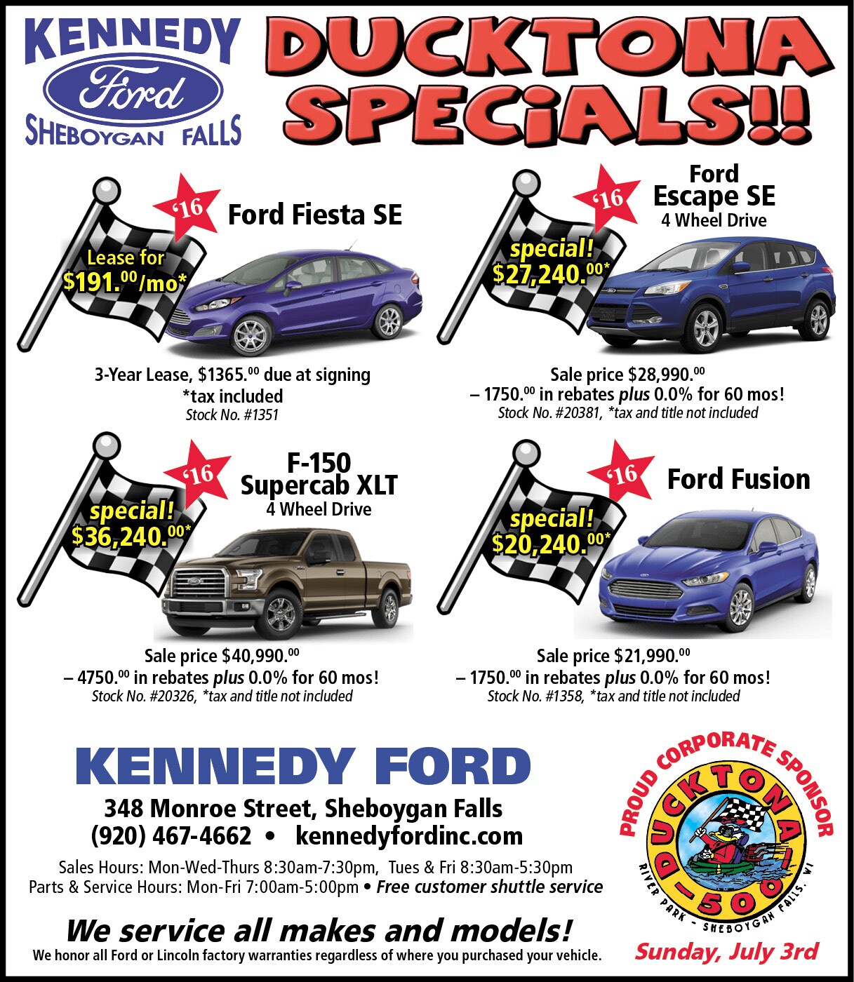 Ducktona | Kennedy Ford