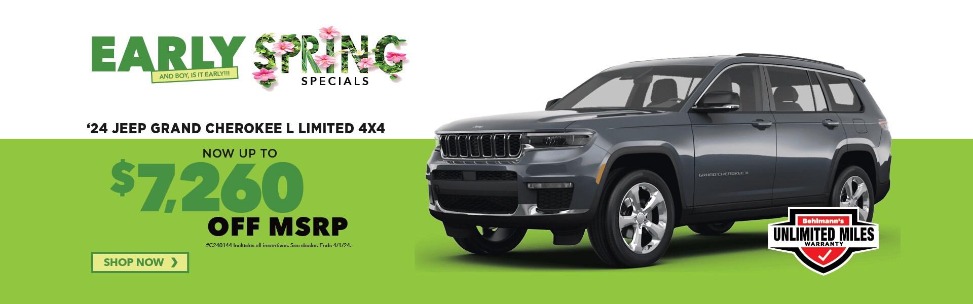 Monthly Specials | Behlmann Chrysler Dodge Jeep Ram