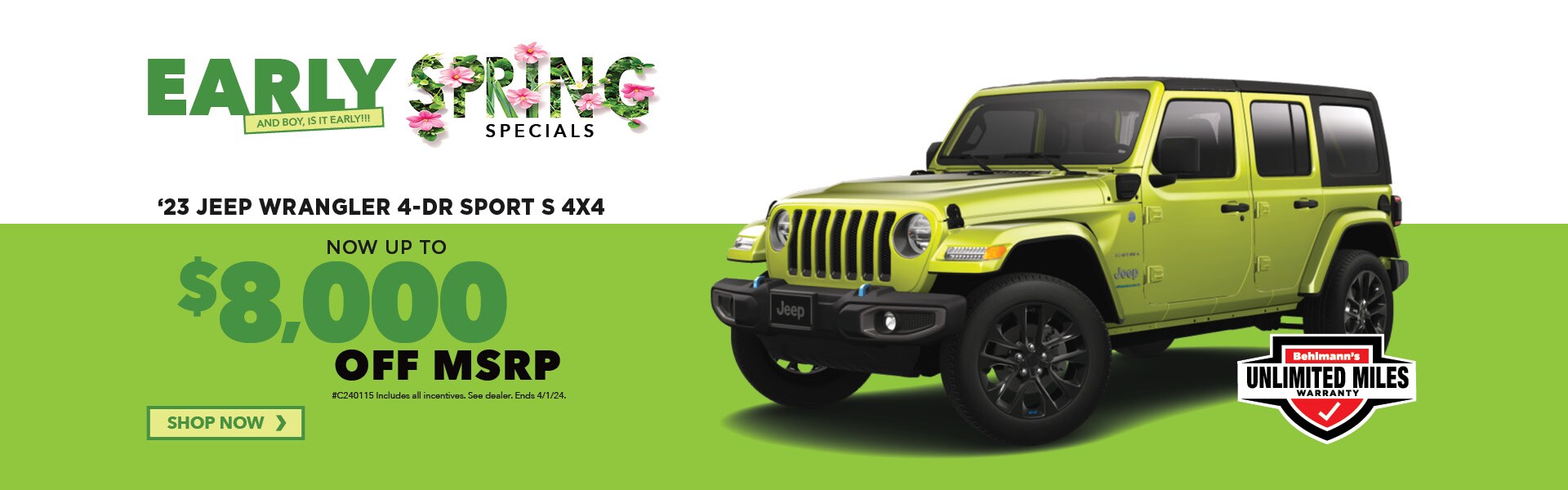 Monthly Specials | Behlmann Chrysler Dodge Jeep Ram