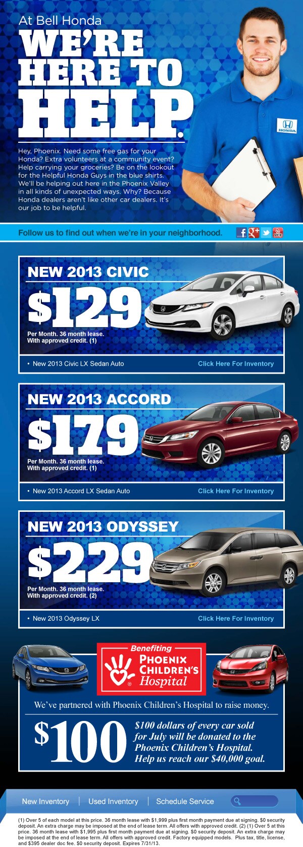 Bell Honda Community Giving | Helping With Community Events Phoenix