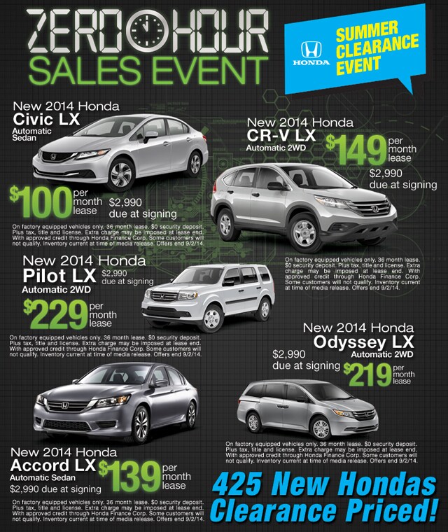 Zero Hour Sales Event | Bell Honda AZ