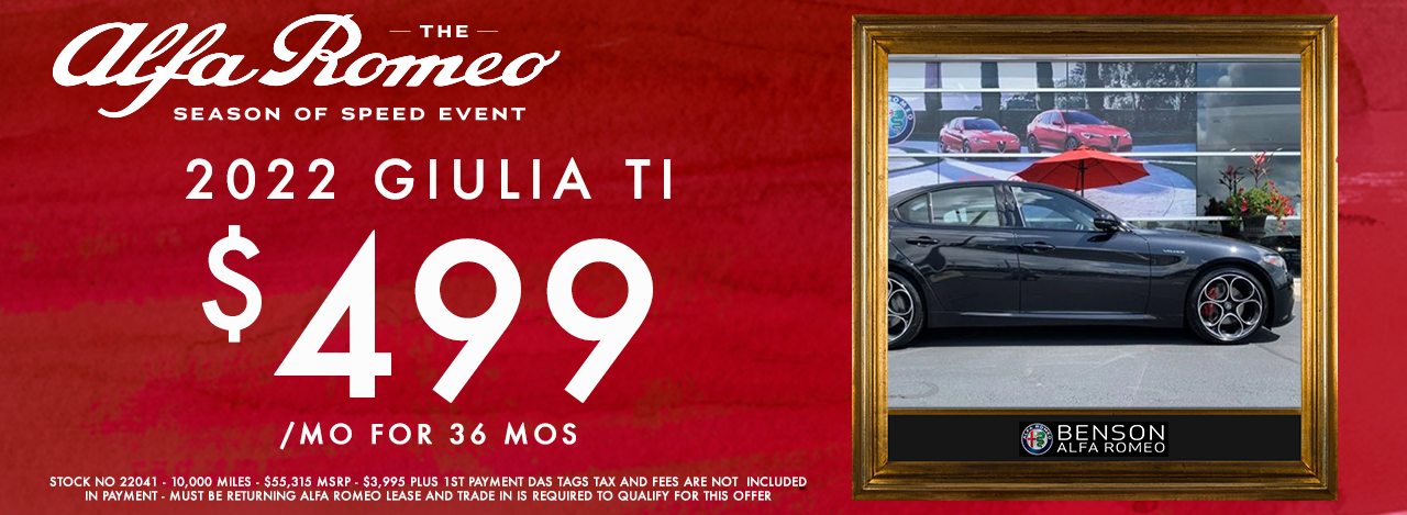 Benson Alfa Romeo | New & Used Luxury Car Dealership in Greer, SC