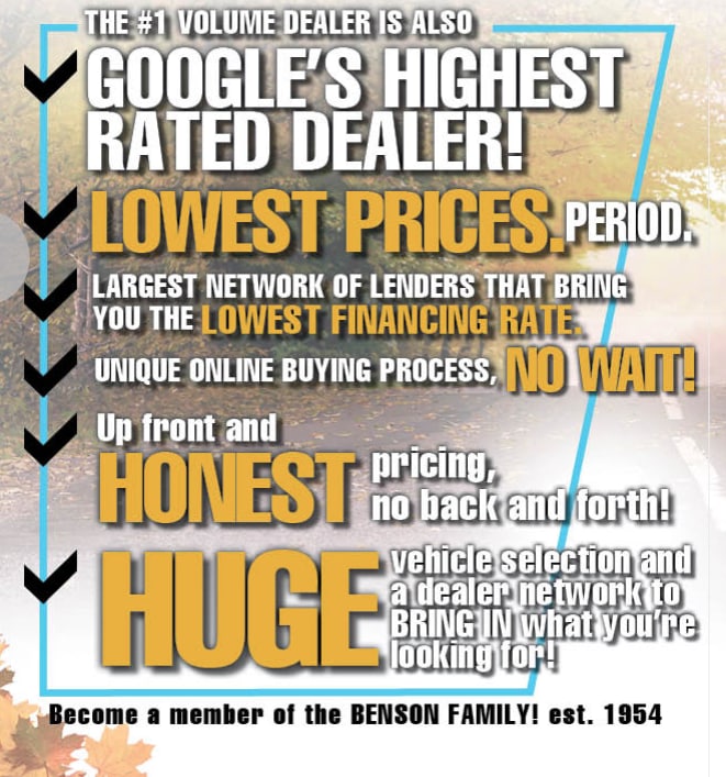 Why Buy at Benson | Benson Chrysler Dodge Jeep