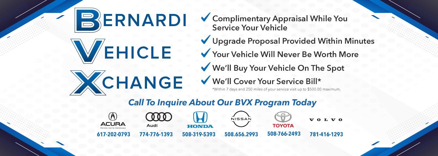 Bernardi Auto Group | Acura, Audi, Honda, Nissan, Toyota & Volvo Dealer