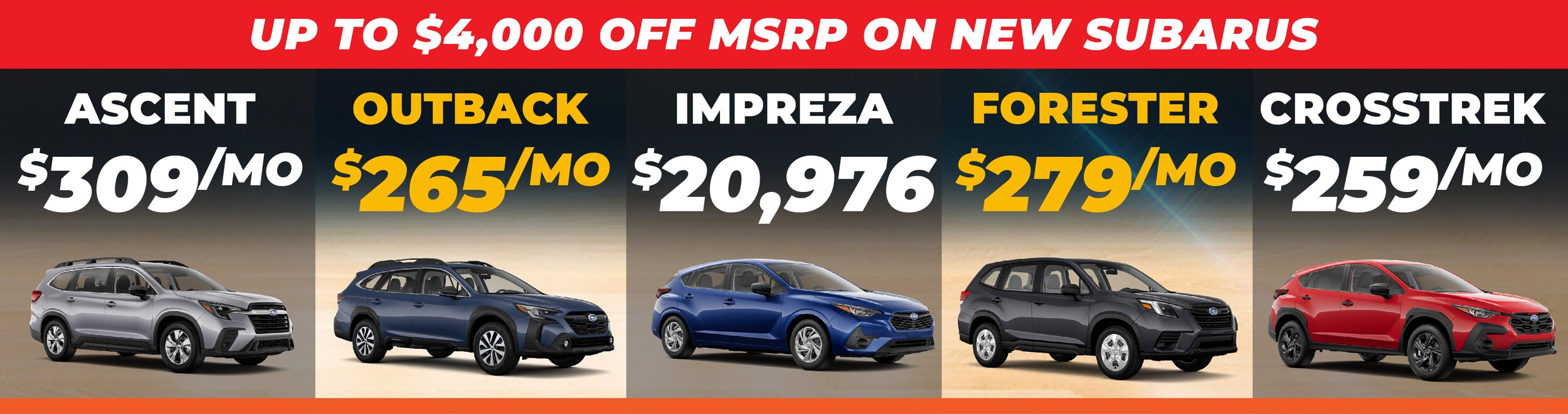 Exclusive Subaru Special Offers | Bertera Subaru Deals