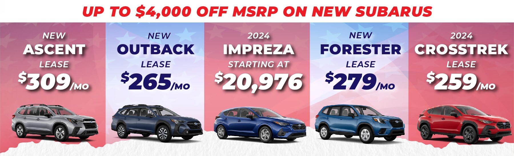 Exclusive Subaru Special Offers | Bertera Subaru Deals