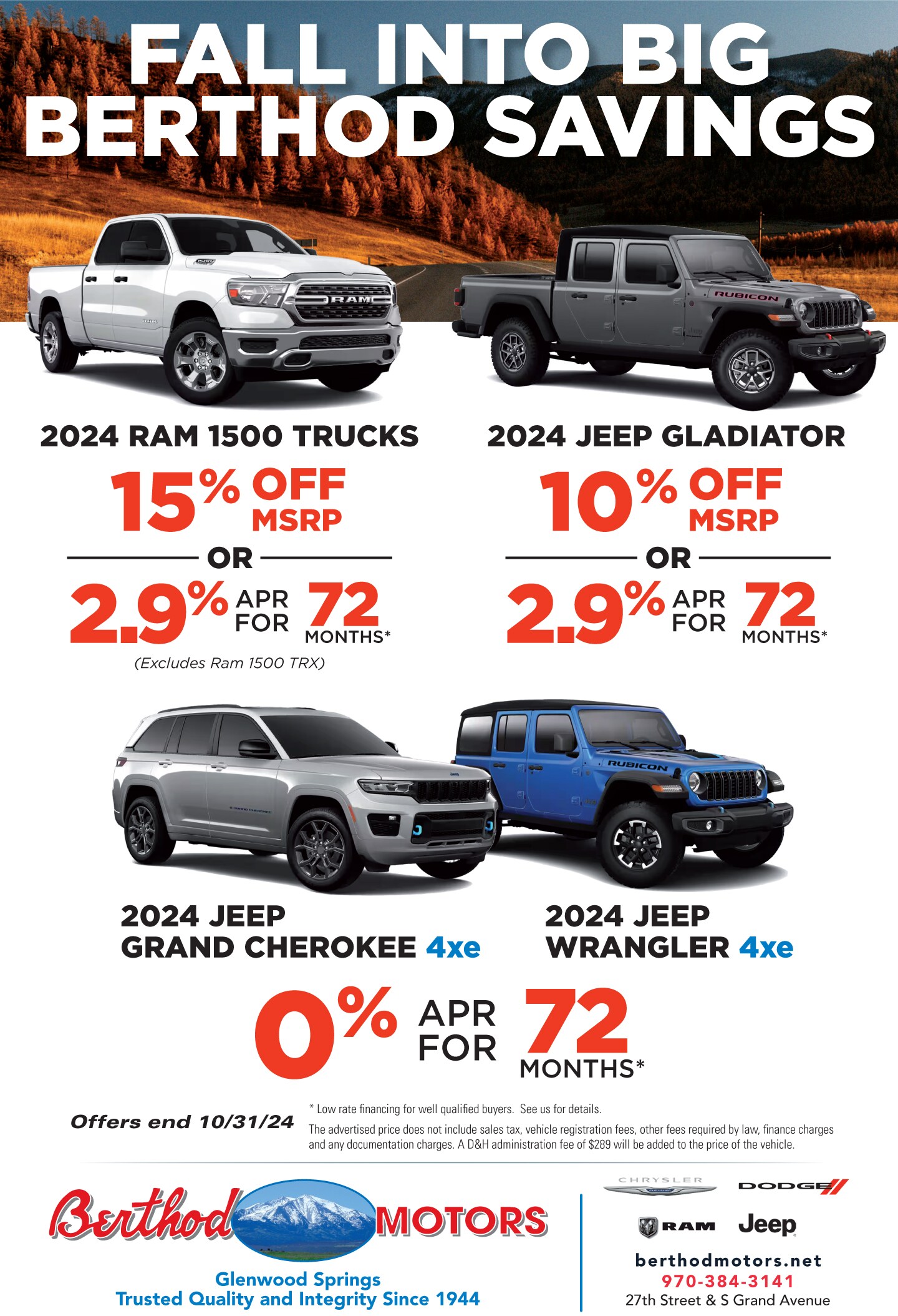 Manager Specials Glenwood Springs, CO | Berthod Motors CDJR