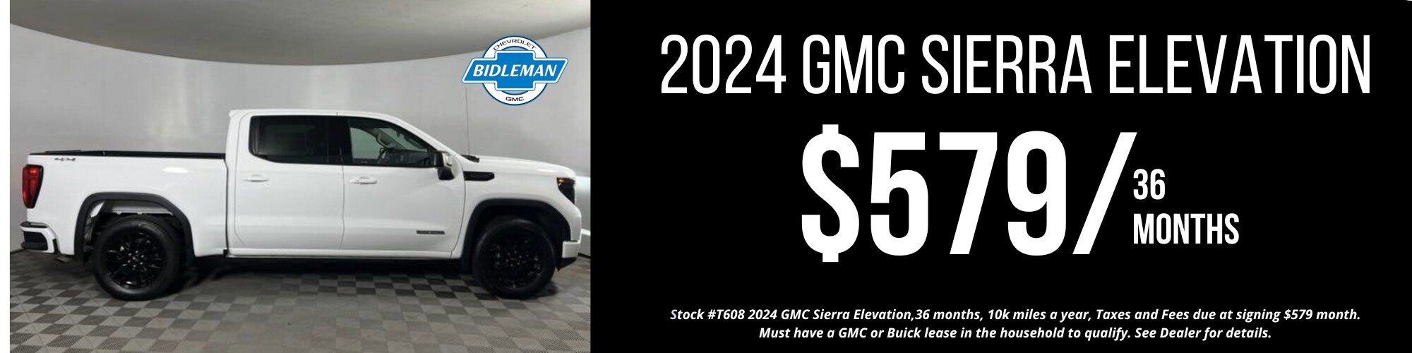 New Vehicle Specials | BIDLEMAN CHEVROLET GMC, INC.