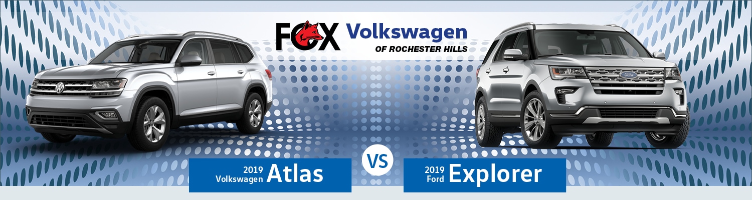 2019 Volkswagen Atlas vs. Ford Explorer | SUV Comparison