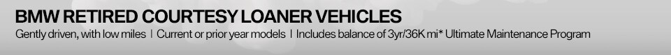 Courtesy Loaner Demo Vehicles | BMW of Houston North