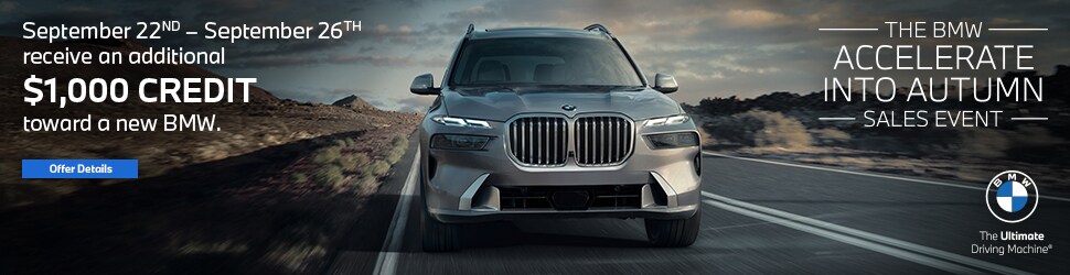 THE BMW ACCELERATE INTO AUTUMN SALES EVENT | BMW of Sherman Oaks