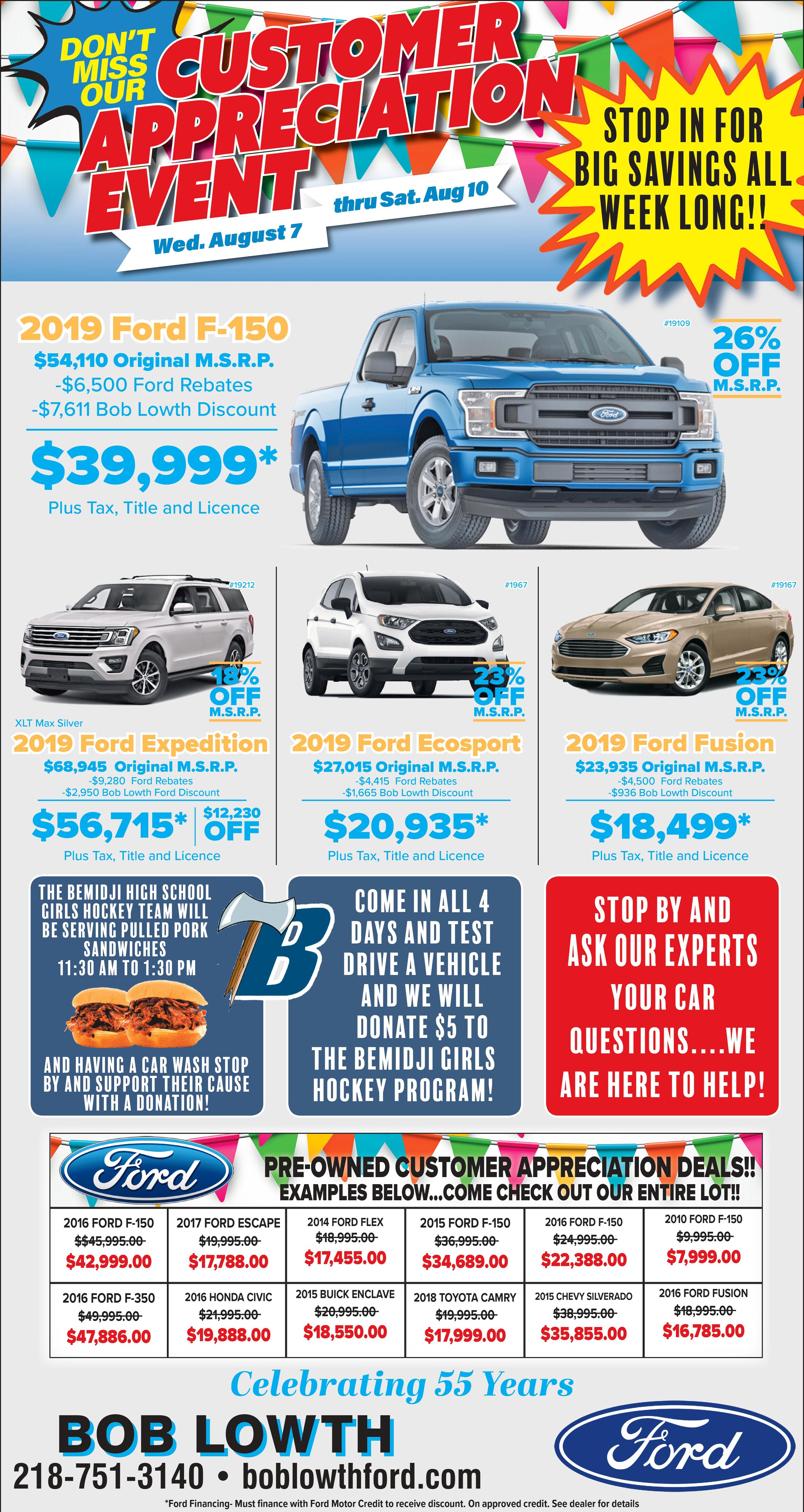 Customer Appreciation Event | Bob Lowth Ford