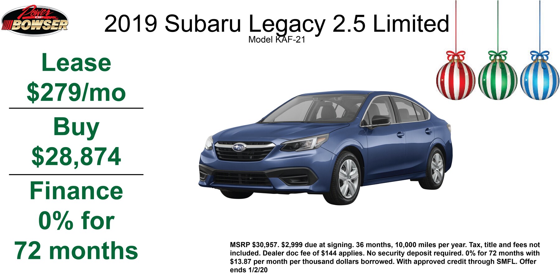 Pittsburgh Area New Subaru & Used Car Dealer | Bowser Subaru in ...
