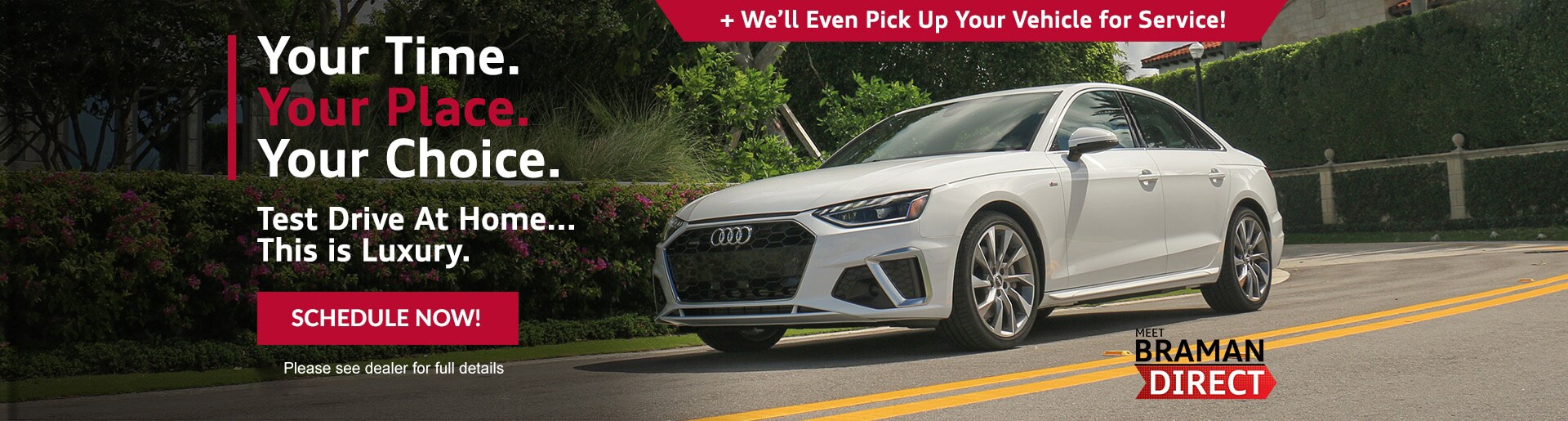 Schedule A Test Drive At Your Home With Audi West Palm Beach