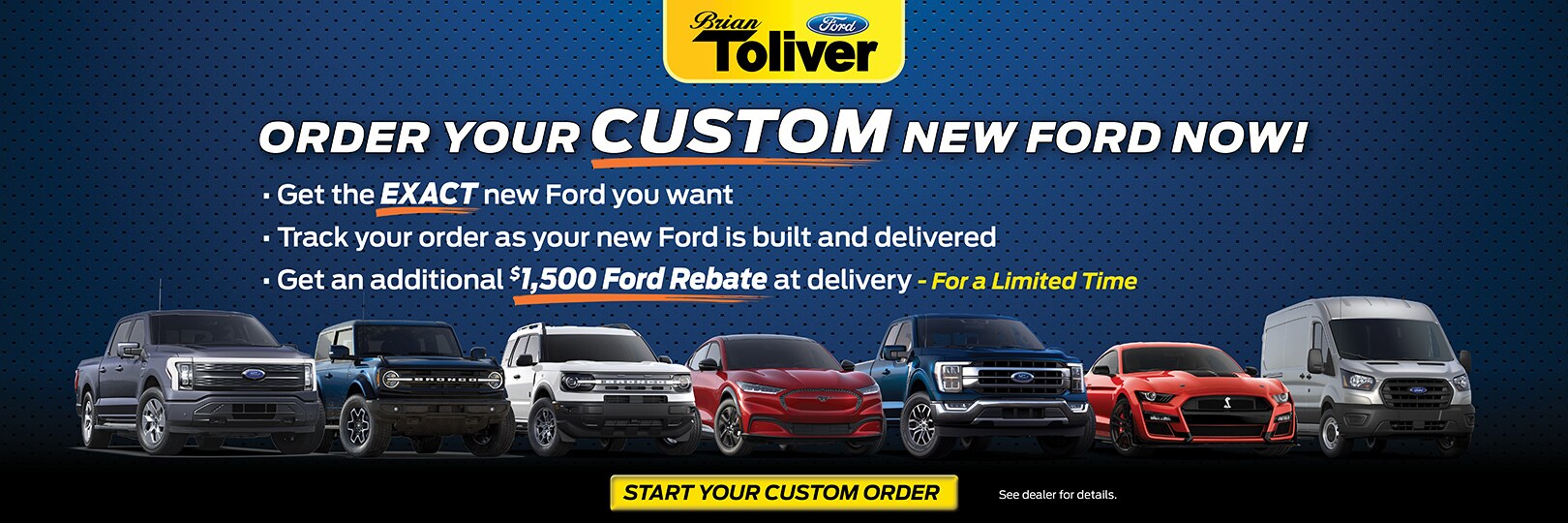 Brian Toliver Ford of Sulphur Springs