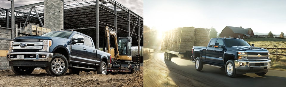 2018 Ford F-250 Super Duty vs. Chevrolet Silverado 2500HD