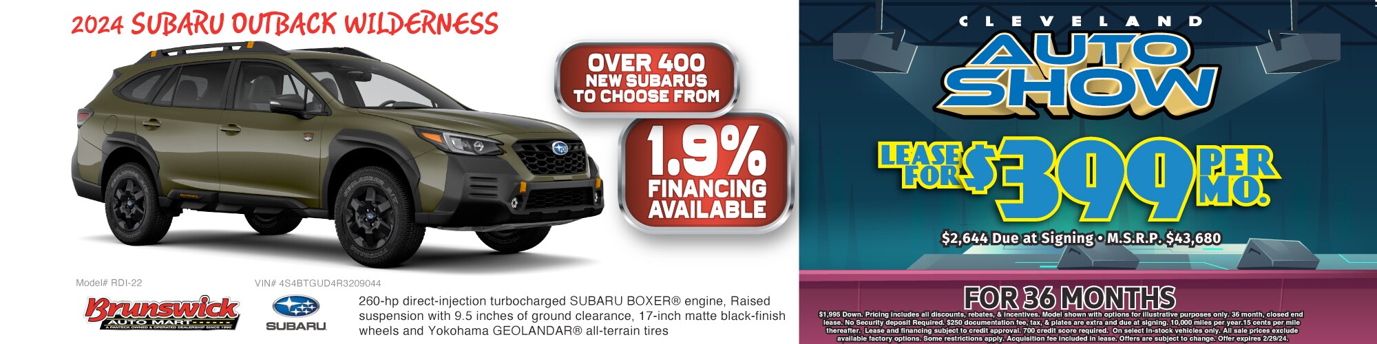 Brunswick Subaru Specials | Click Below To View Offer Inventory ...