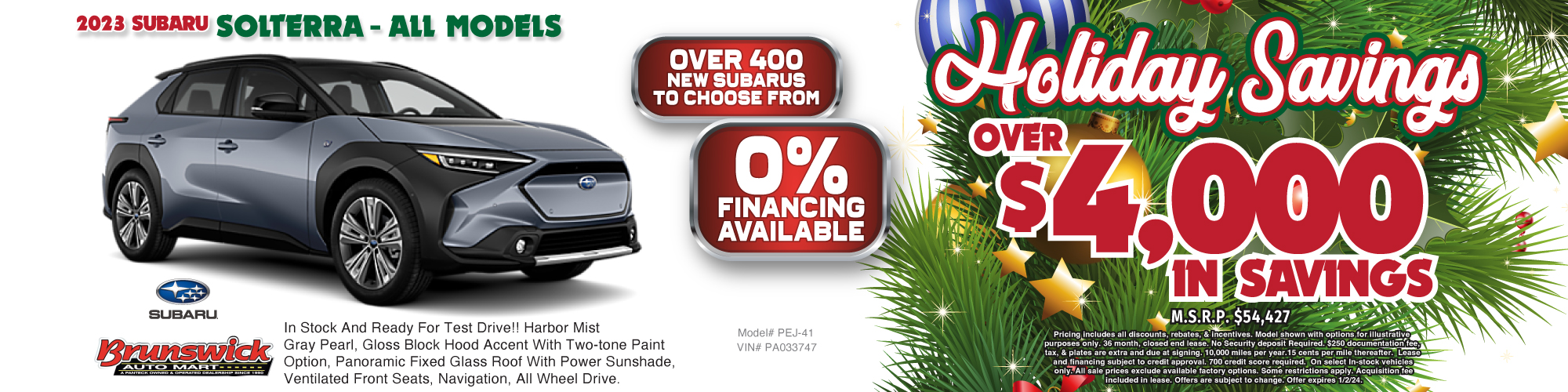 Brunswick Subaru Specials | Click Below To View Offer Inventory ...