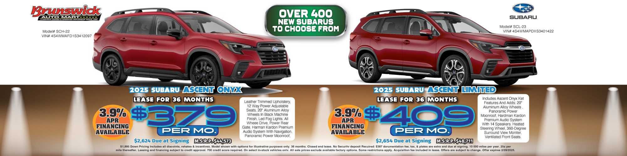 Subaru Lease Specials | Brunswick Auto Mart