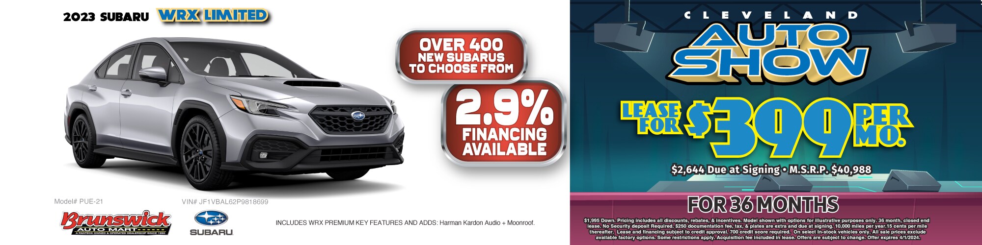Subaru Lease Specials | Brunswick Auto Mart