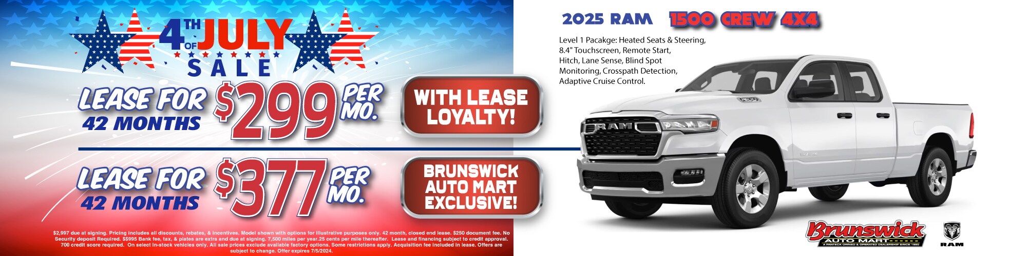 2022 Ram Lease Deals | Brunswick Auto Mart