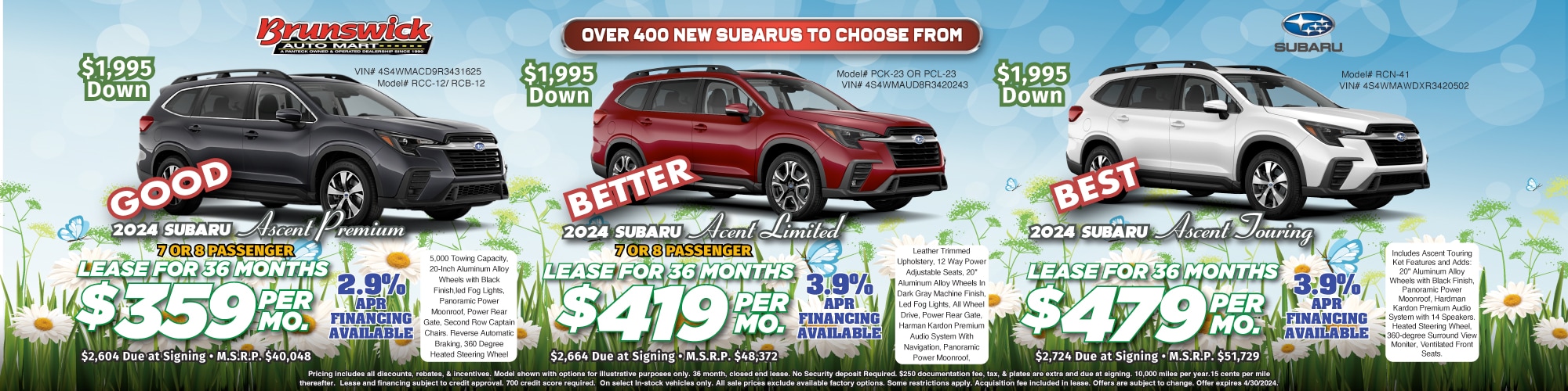 New Subaru Specials at Brunswick Subaru | Subaru Ohio