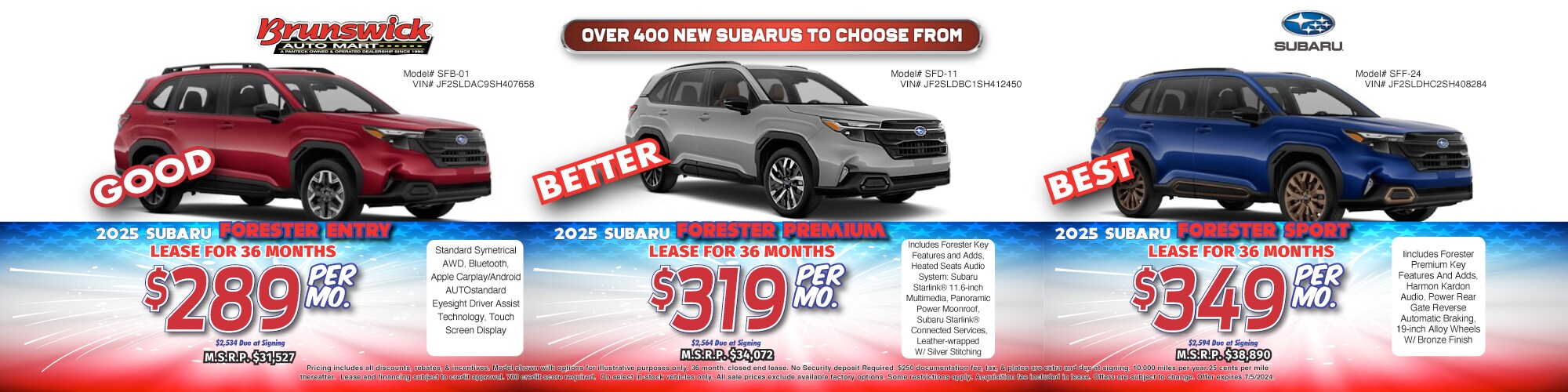 Subaru Forester For Sale in Brunswick | Forester Specials