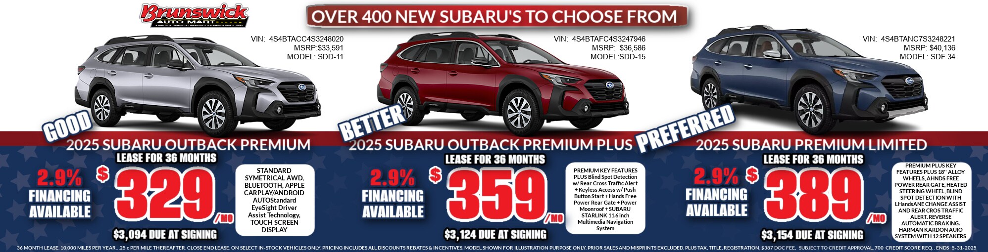 New Subaru Specials at Brunswick Subaru | Subaru Ohio