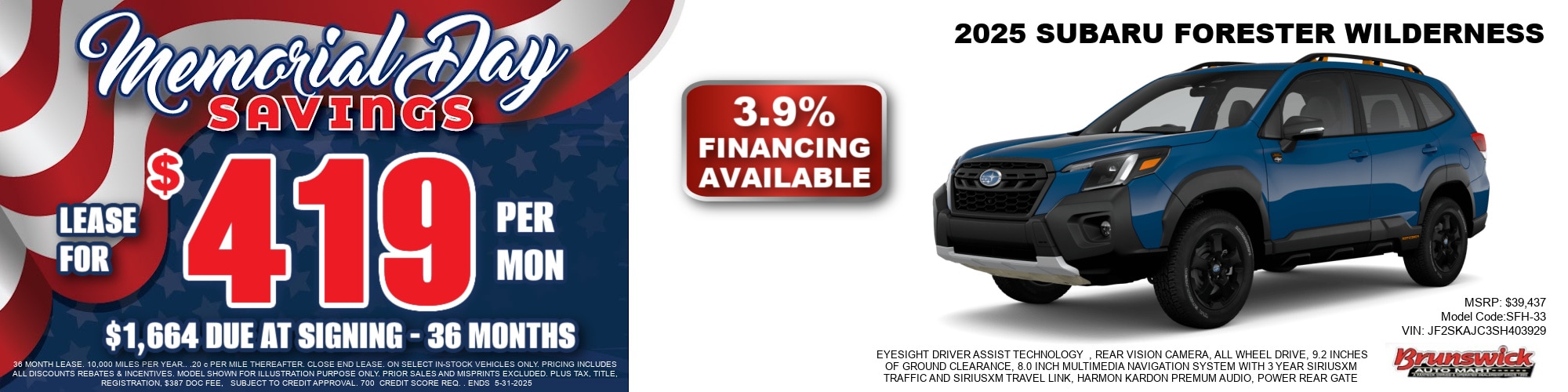 Subaru Forester For Sale in Brunswick | Forester Specials